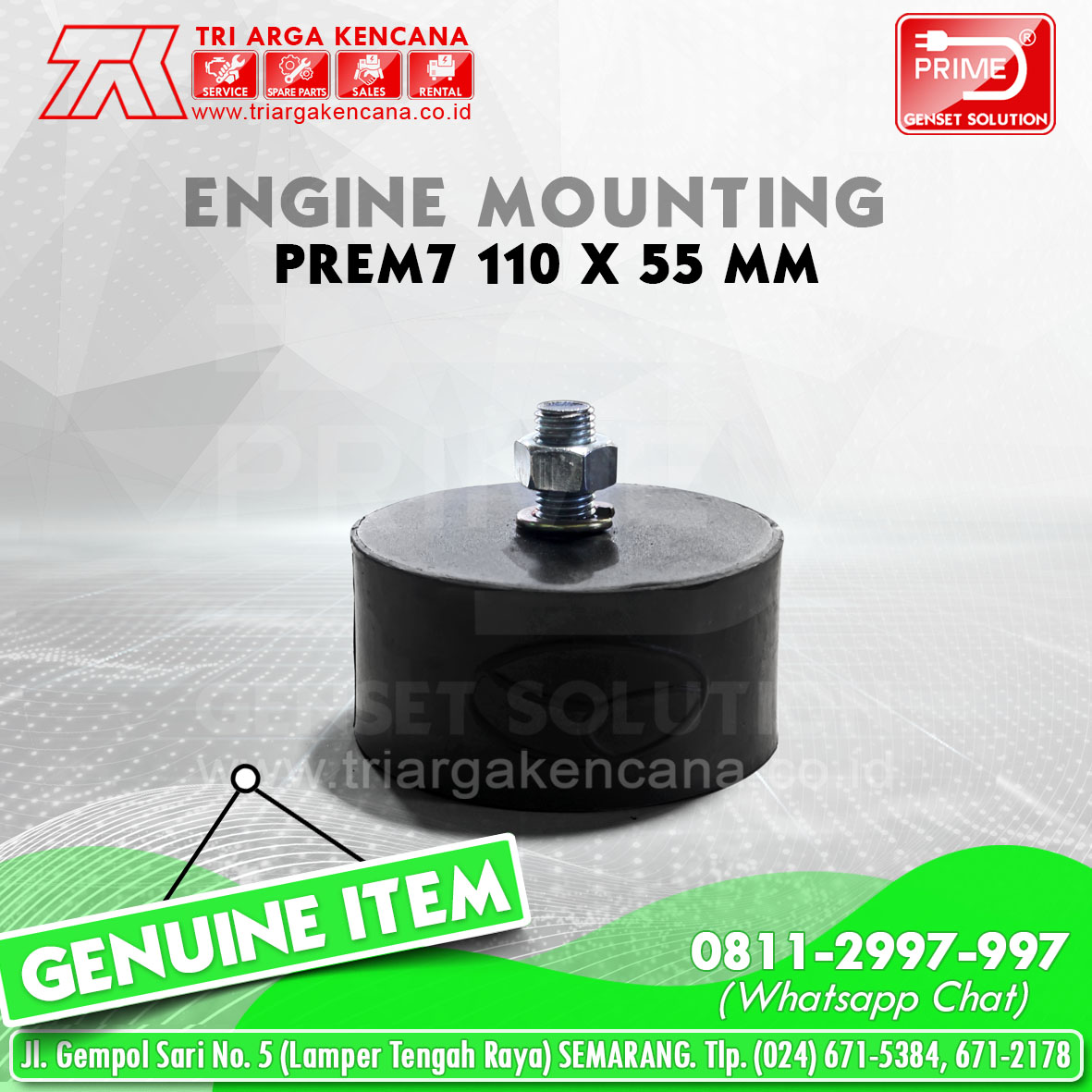 Engine Mounting PREMP 7 110 X 55 mm - TRI ARGA KENCANA - Engine ...