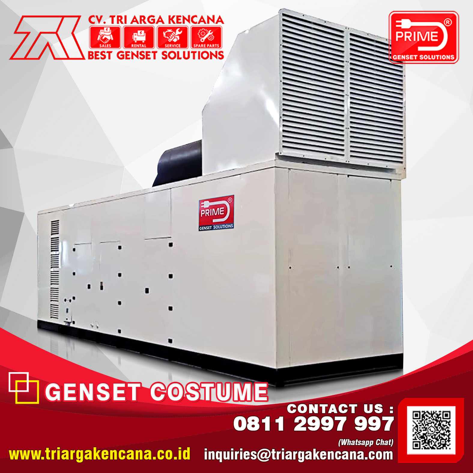 Genset Custom / Sesuai Permintaan Konsumen - TRI ARGA KENCANA
