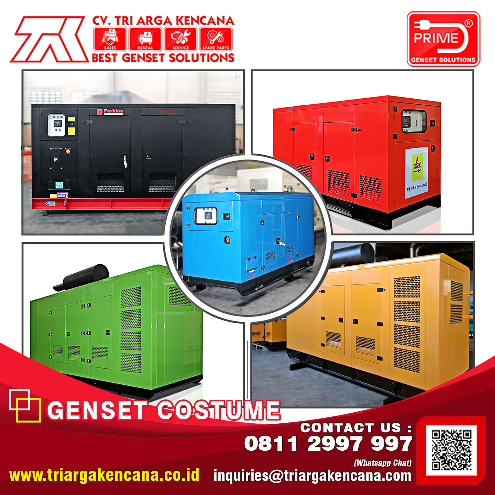 Genset Custom / Sesuai Permintaan Konsumen - TRI ARGA KENCANA