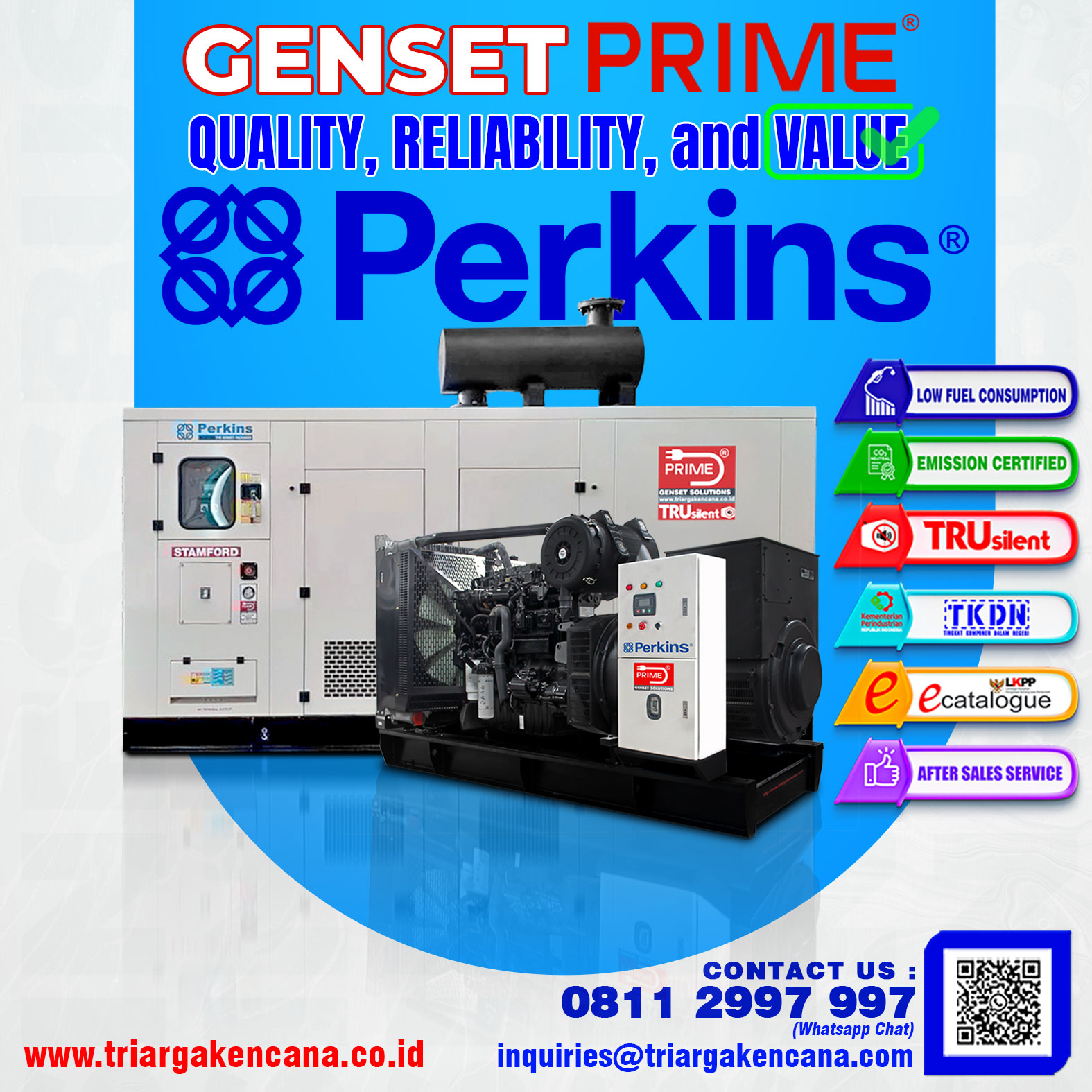 Distributor Resmi Genset PERKINS di Semarang - TRI ARGA KENCANA