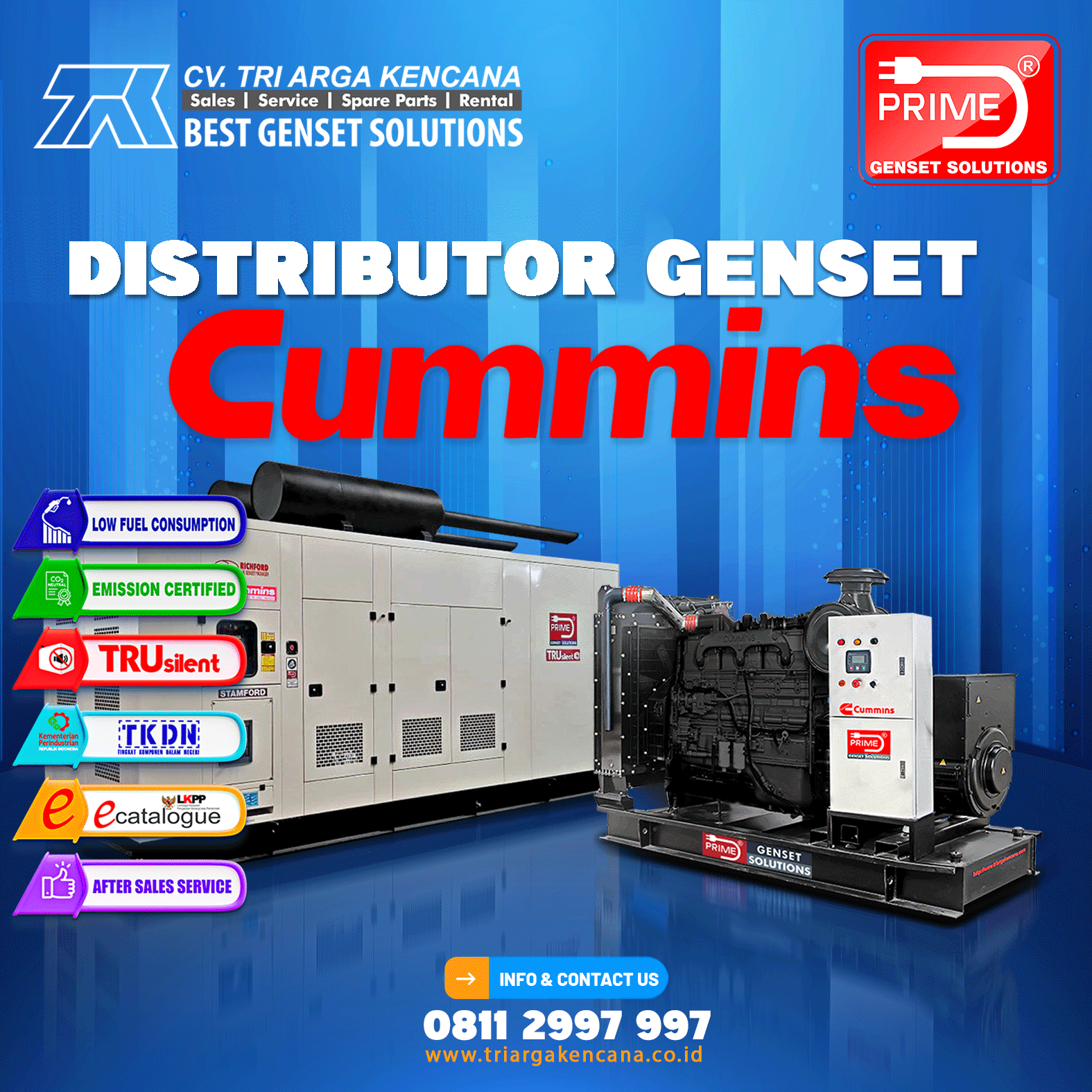 ⚡ Distributor Genset Cummins – Tri Arga Kencana - TRI ARGA KENCANA